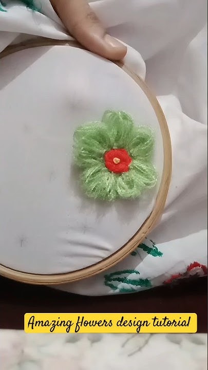 amazing flowers design tutorial|hand embroidery|embroidery video|stitches - YouTube