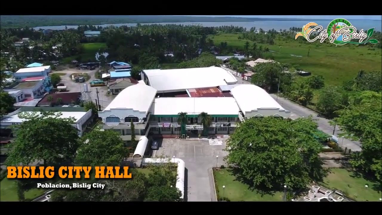Bird's eye view of Bislig City Hall - YouTube