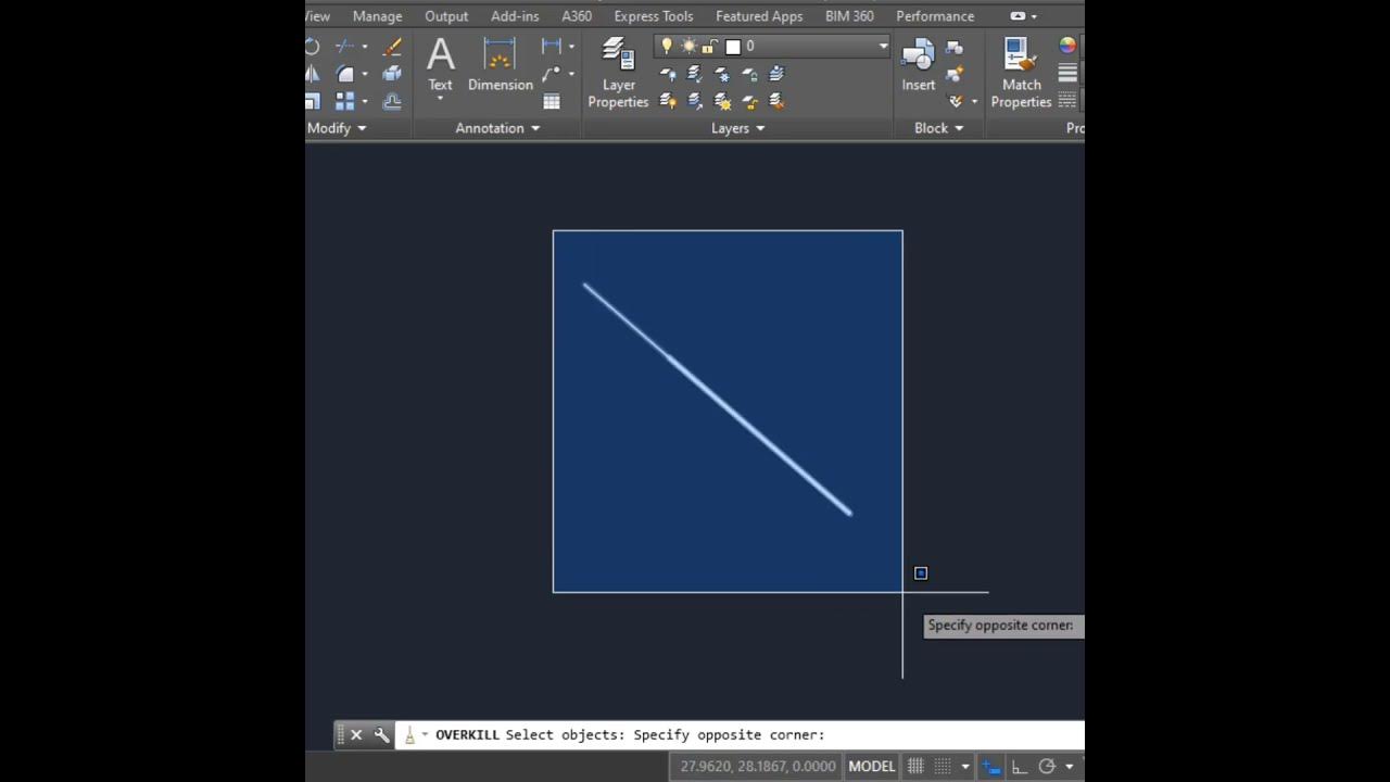 Overskill Command In Autocad Delete Duplicate Subscribe Autocad Cad Short Tipsandtricks