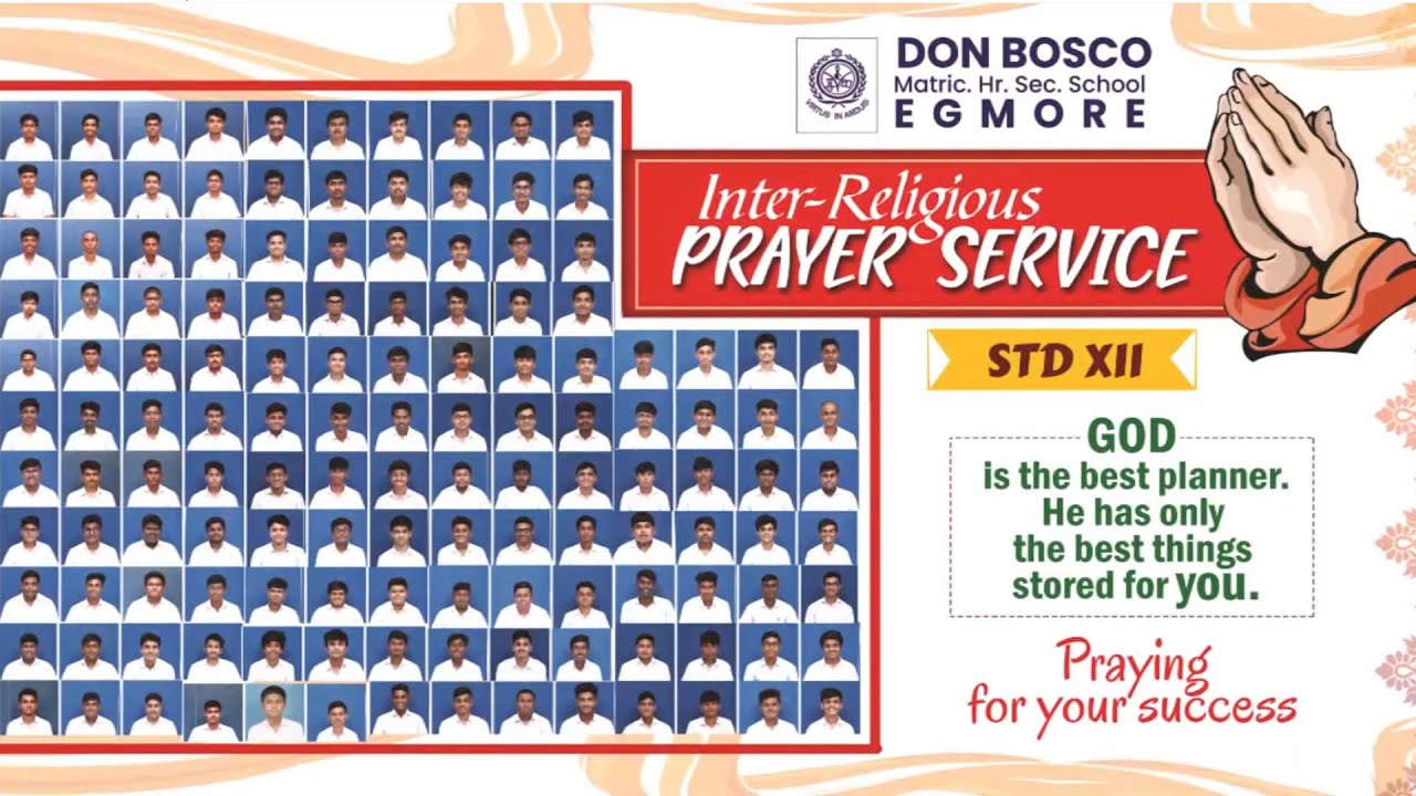 INTER-RELIGIOUS PRAYER SERVICE - CLASS 12 | 18 FEB 2023 | DON BOSCO EGMORE - YouTube