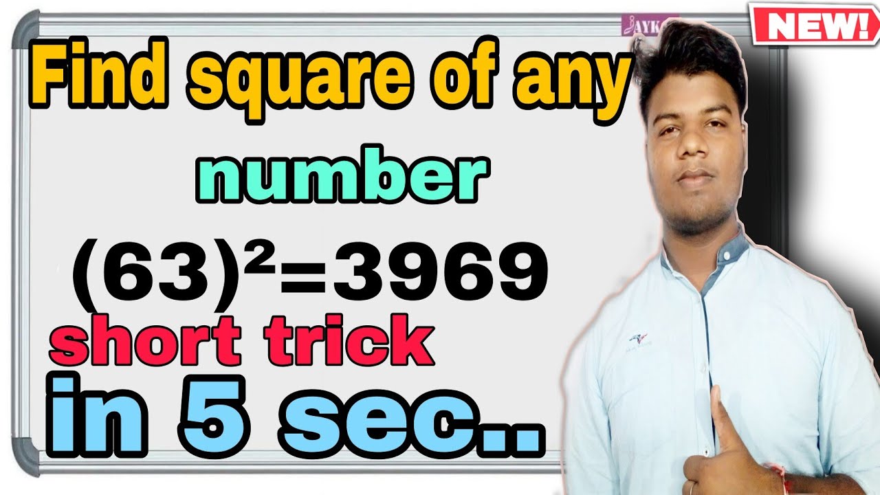 1-1000 Square in 5 Seconds|how to find square of any number|square of ...