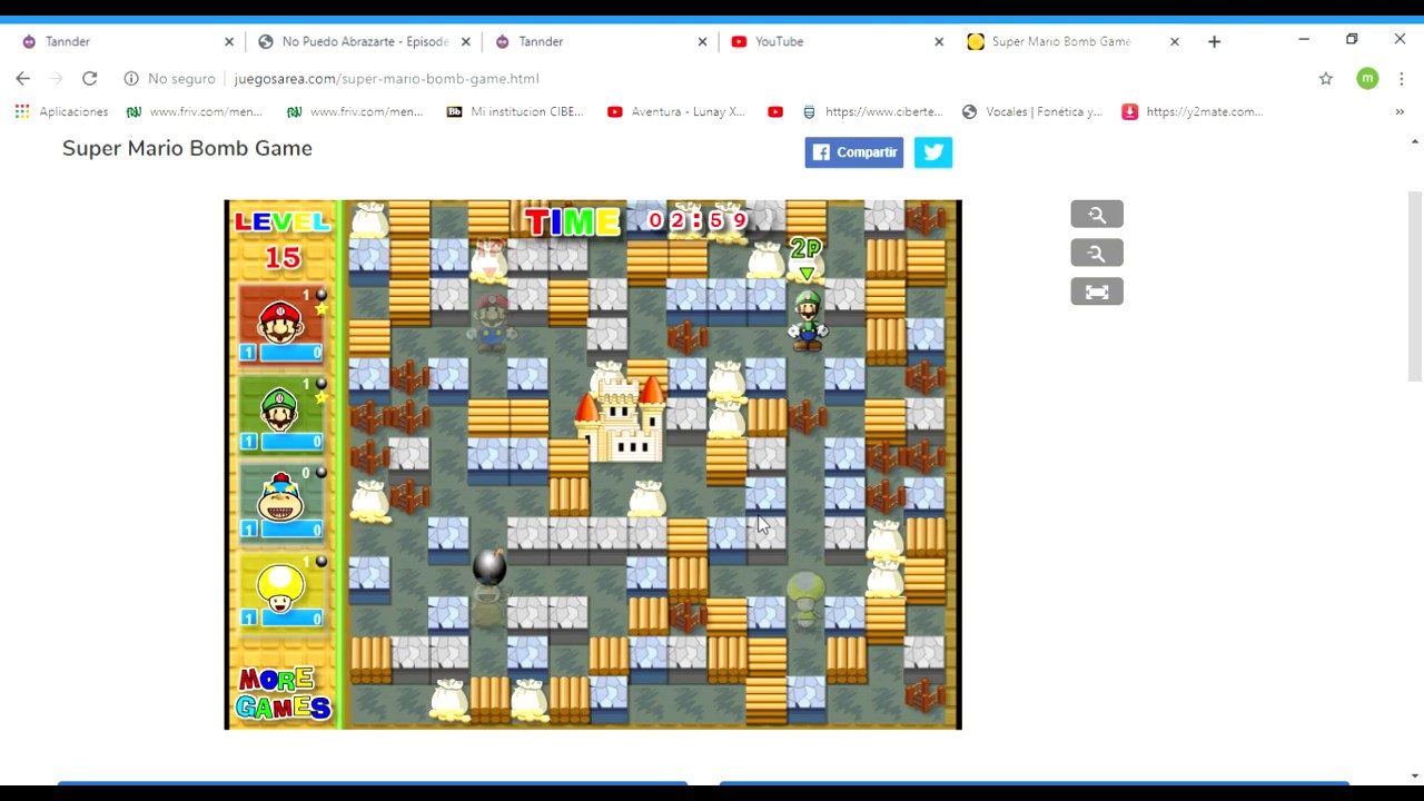 Super Mario Bomb Game - YouTube