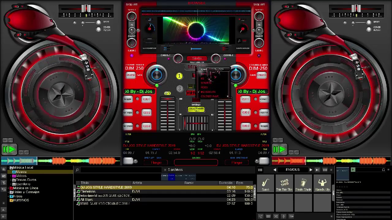 Skins mas profesional DJM 250 PARA VIRTUAL DJ 8 3 , 8 2By Dj Jos - YouTube