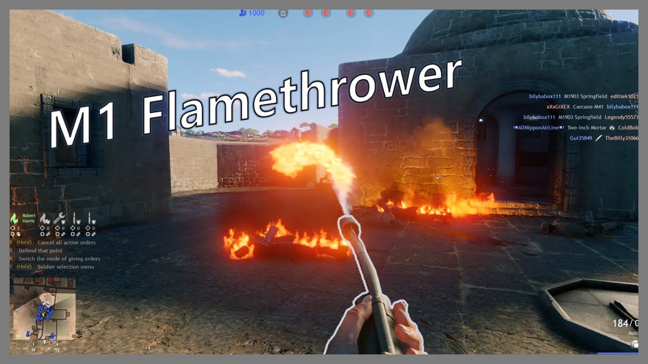 Enlisted M1 Flamethrower - Tunisia Campaign - YouTube