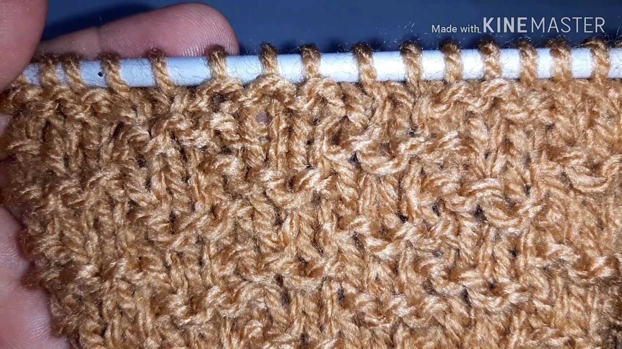 N° 03- Ponto *Salpicado Duplo* em Tricô - YouTube