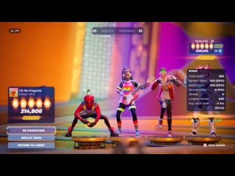 Fortnite Festival - Tití Me Preguntó - 100% perfecto FC (Experto en ...