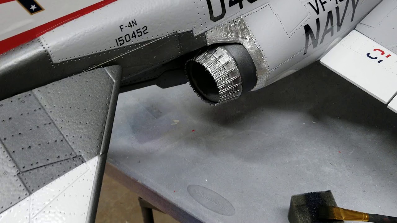 Freewing F4 tail cone weathering - YouTube