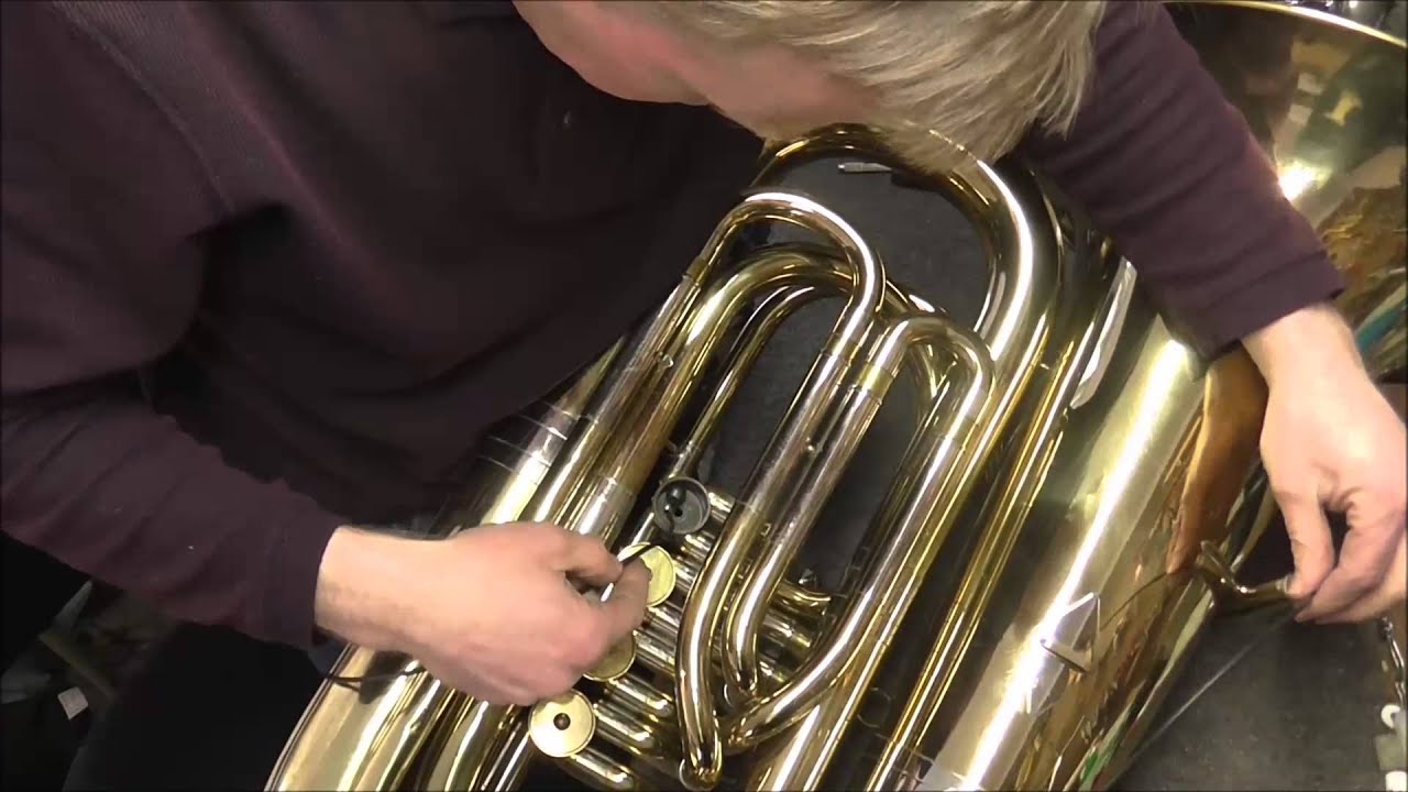 How To Remove A Leadpipe Dent: Use of Dent Cable on a Cerveny Tuba ...