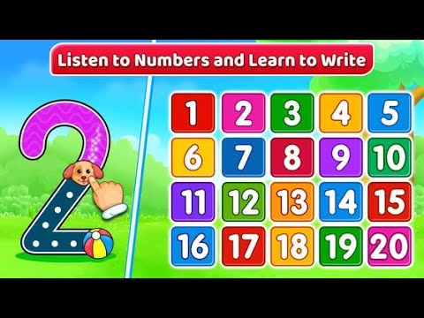 Number names 1to 20,Number names 1-20,Number names with spelling ...