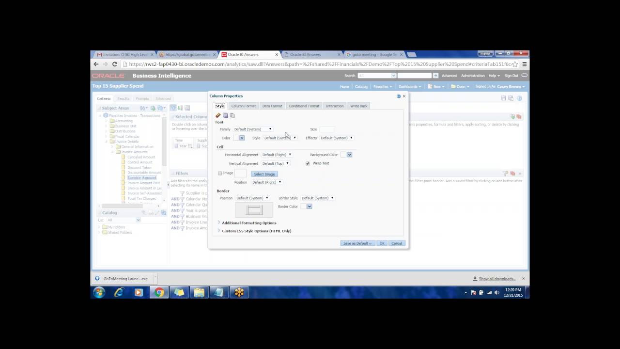 Oracle Fusion Transactional Business Intelligence | OTBI High Level ...