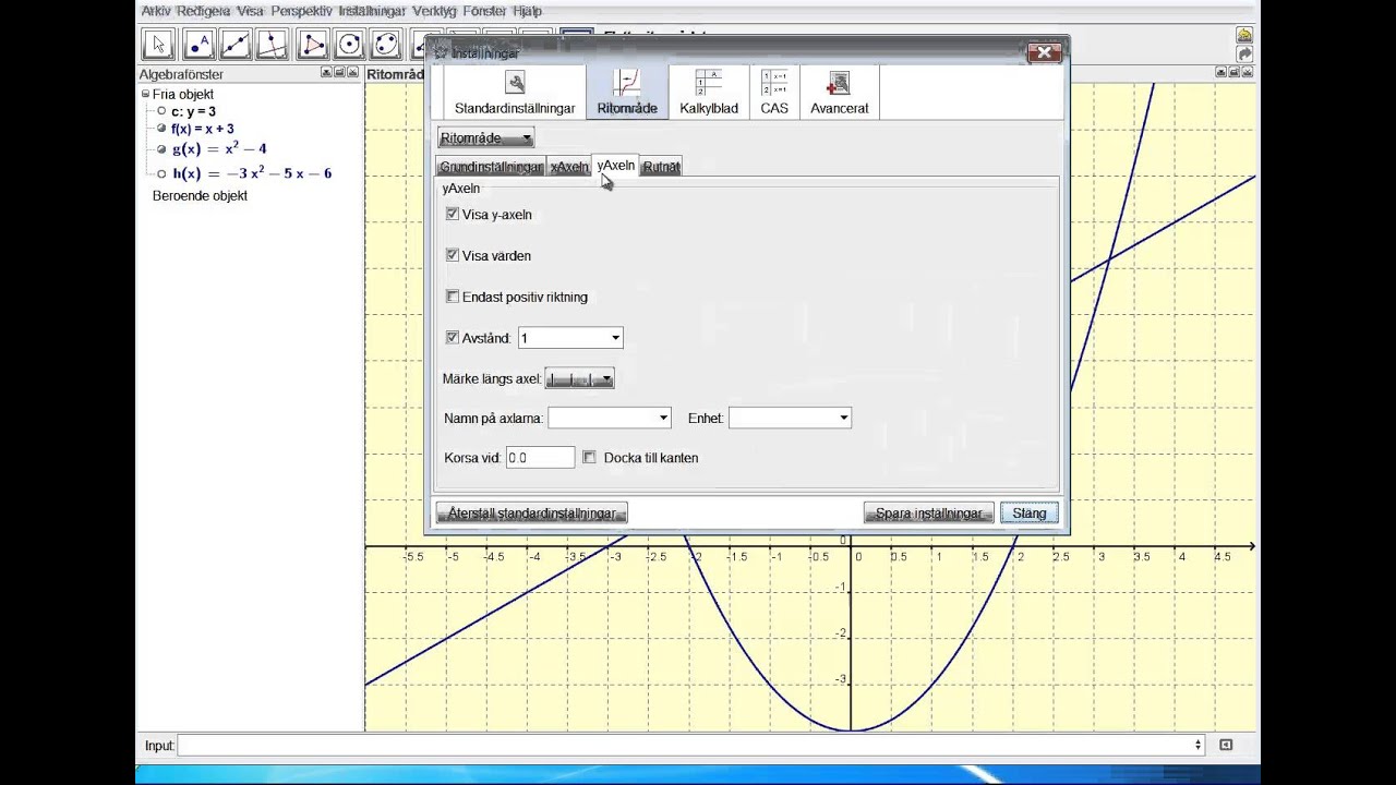 Att rita grafer i GeoGebra - YouTube