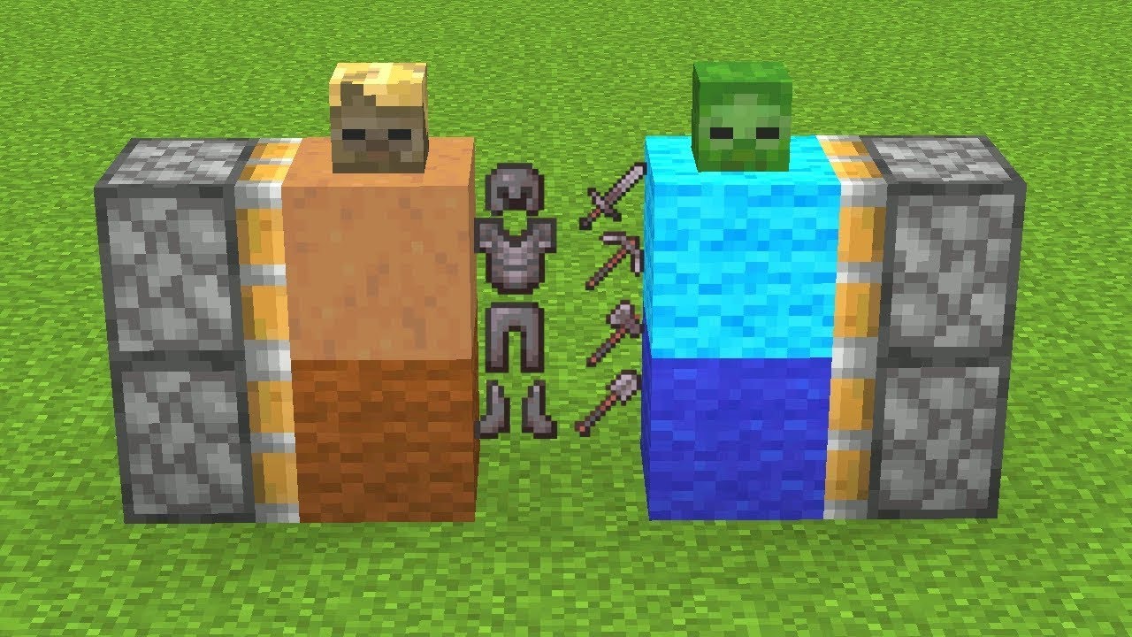 zombie spawn + all netherite armor + husk spawn = ??? - YouTube