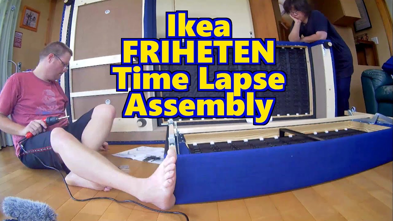 Ikea FRIHETEN Time Lapse Assembly - YouTube