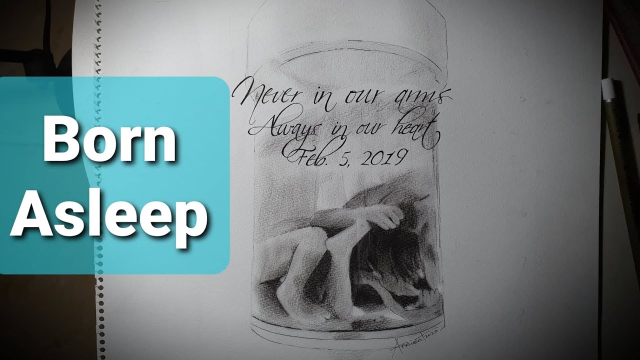 Born Asleep Charcoal Painting by: Ancient Tattoo (time lapse) - YouTube