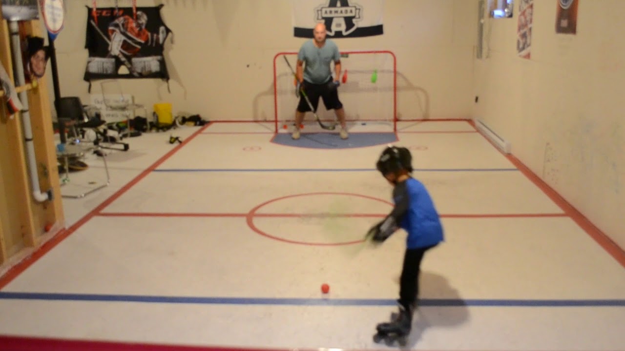 who does it better the fake slap shot? pavel barber vs liam tep - YouTube