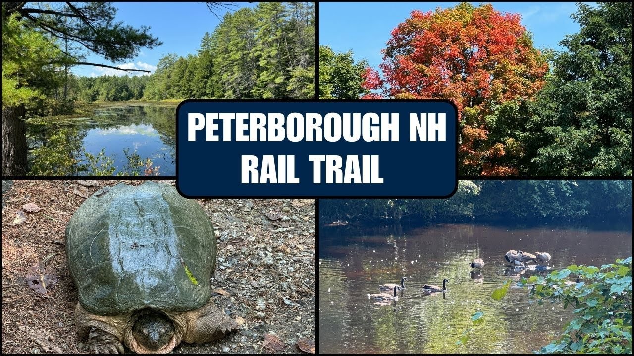 PETERBOROUGH, NH RAIL TRAIL BIKE RIDE - YouTube