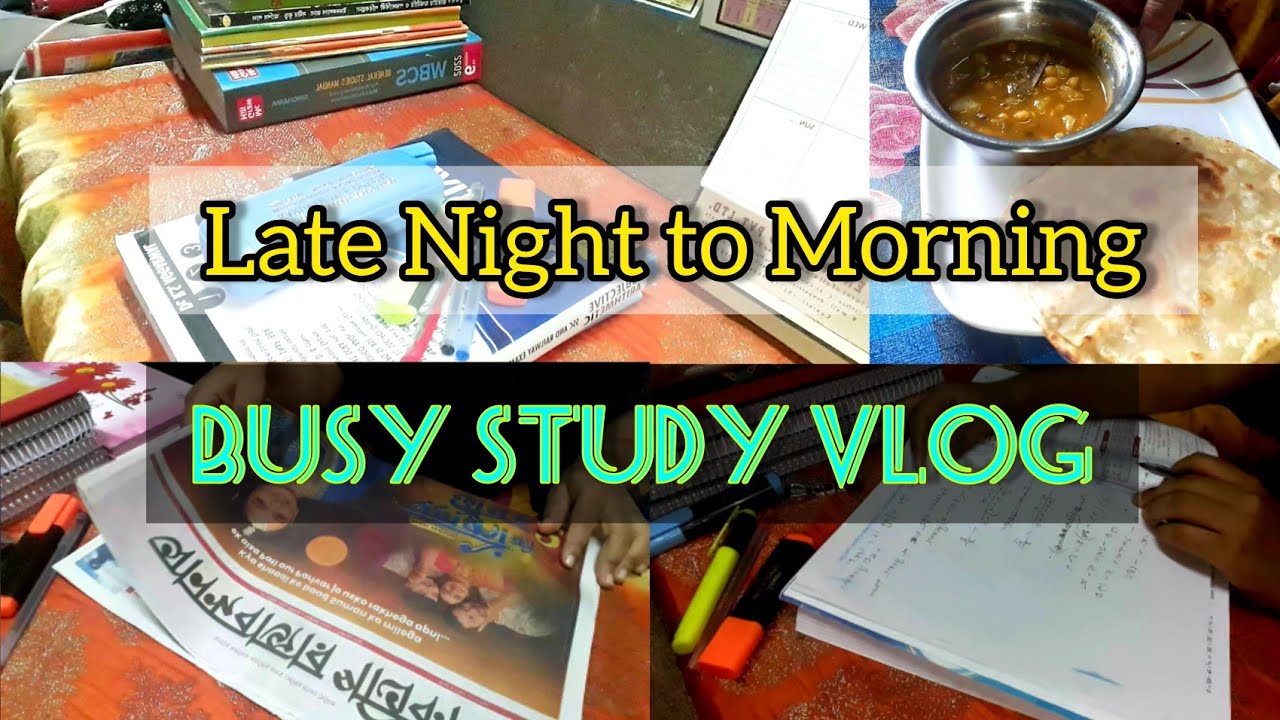 Late Night to Morning Study Routine📚 || Busy Productive Study Vlog📕🗓 ...