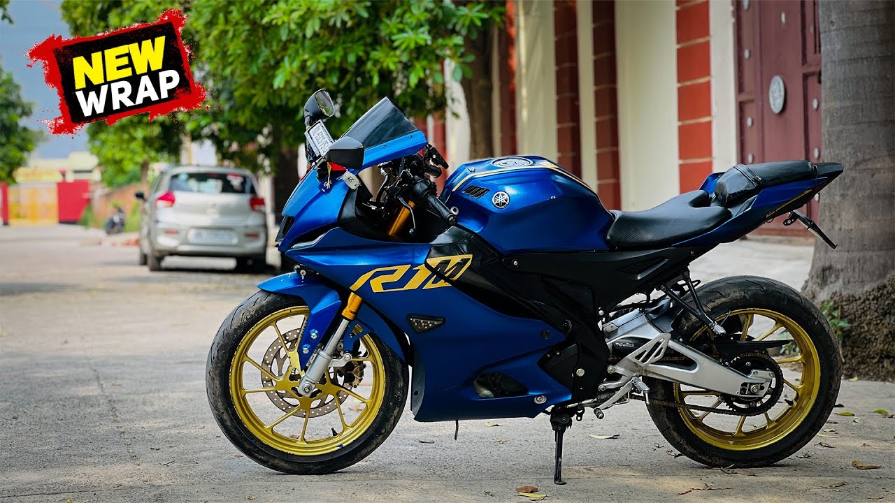 Yamaha R15M New Wrap For My Bike After Crash 💔 - YouTube