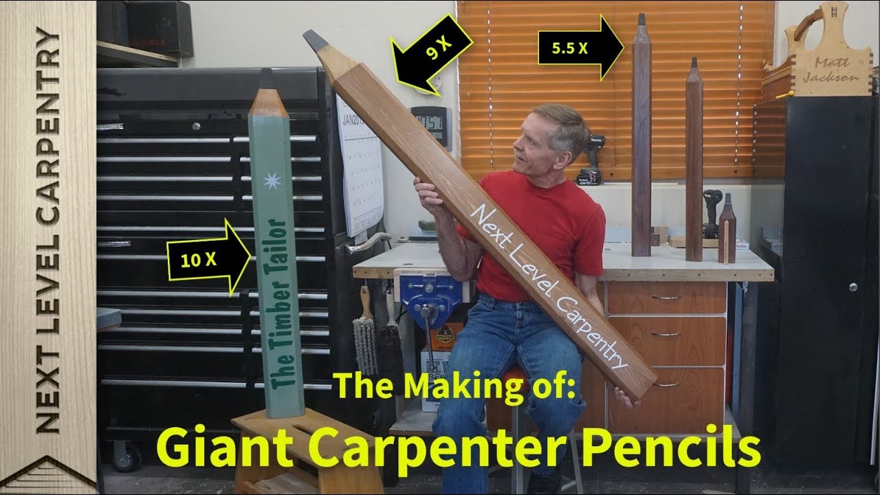 How to Make GIANT Pencils - YouTube