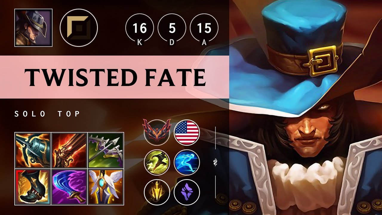 Twisted Fate Top vs Urgot - NA Grandmaster Patch 25.12 - YouTube