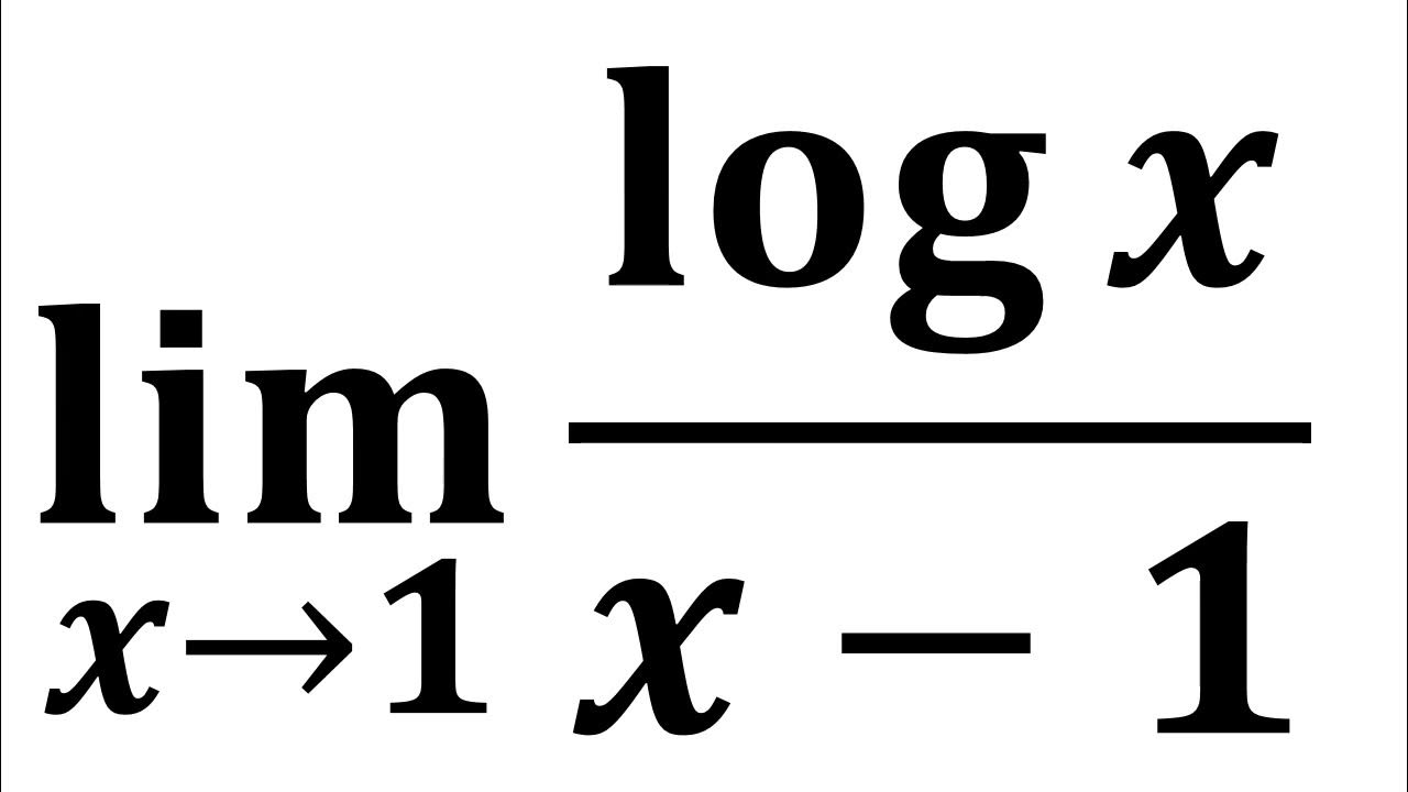 Limit Of log X x 1 As X Approaches 1 YouTube limit-of-log-x-x-1-as-x-approaches-1-youtube