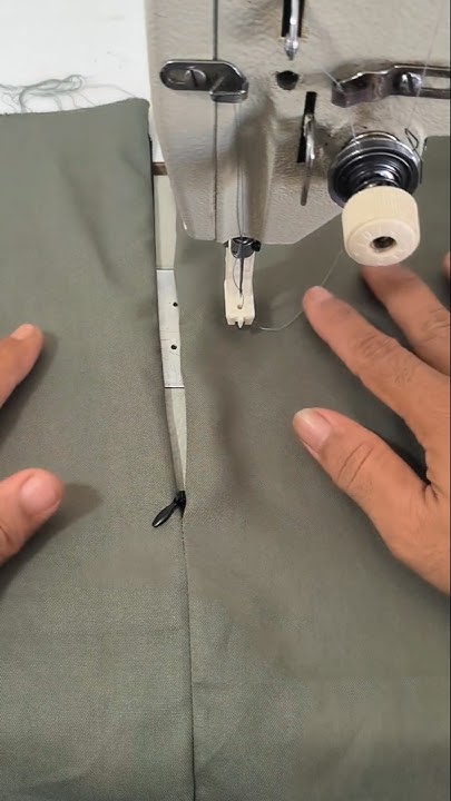 Cara menjahit resleting jepang - YouTube