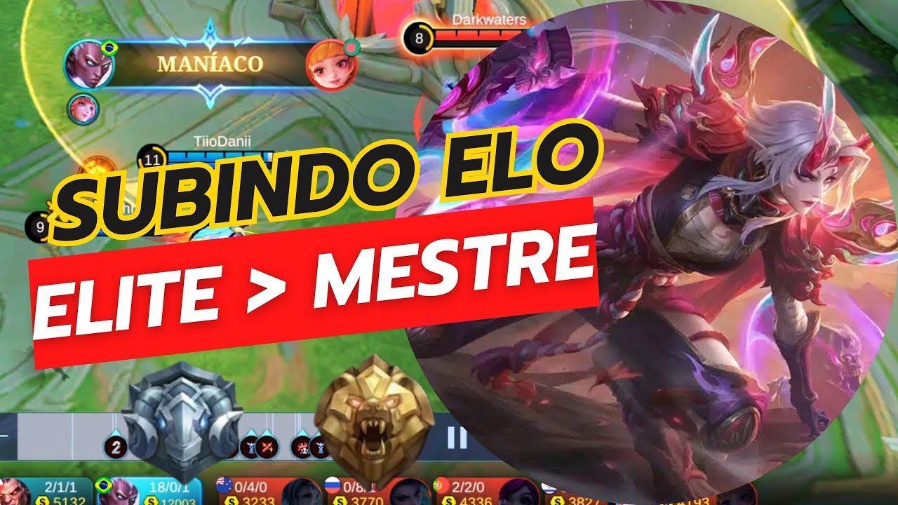 Rushando ELO Mobile Legends ELITE X MESTRE - YouTube