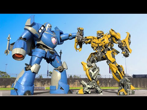 Bumblebee vs Blue Robot | Only Action 2025 | Paramount Pictures [HD]