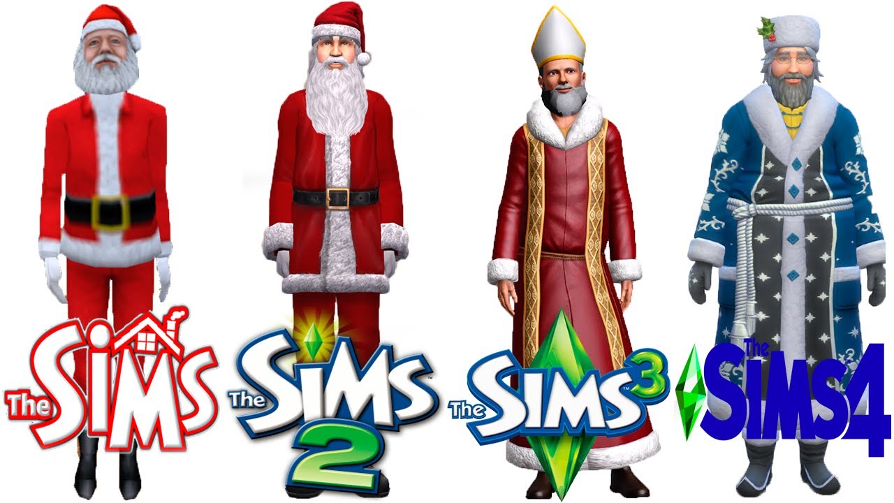♦ Sims 1 vs Sims 2 vs Sims 3 vs Sims 4 : Christmas - YouTube