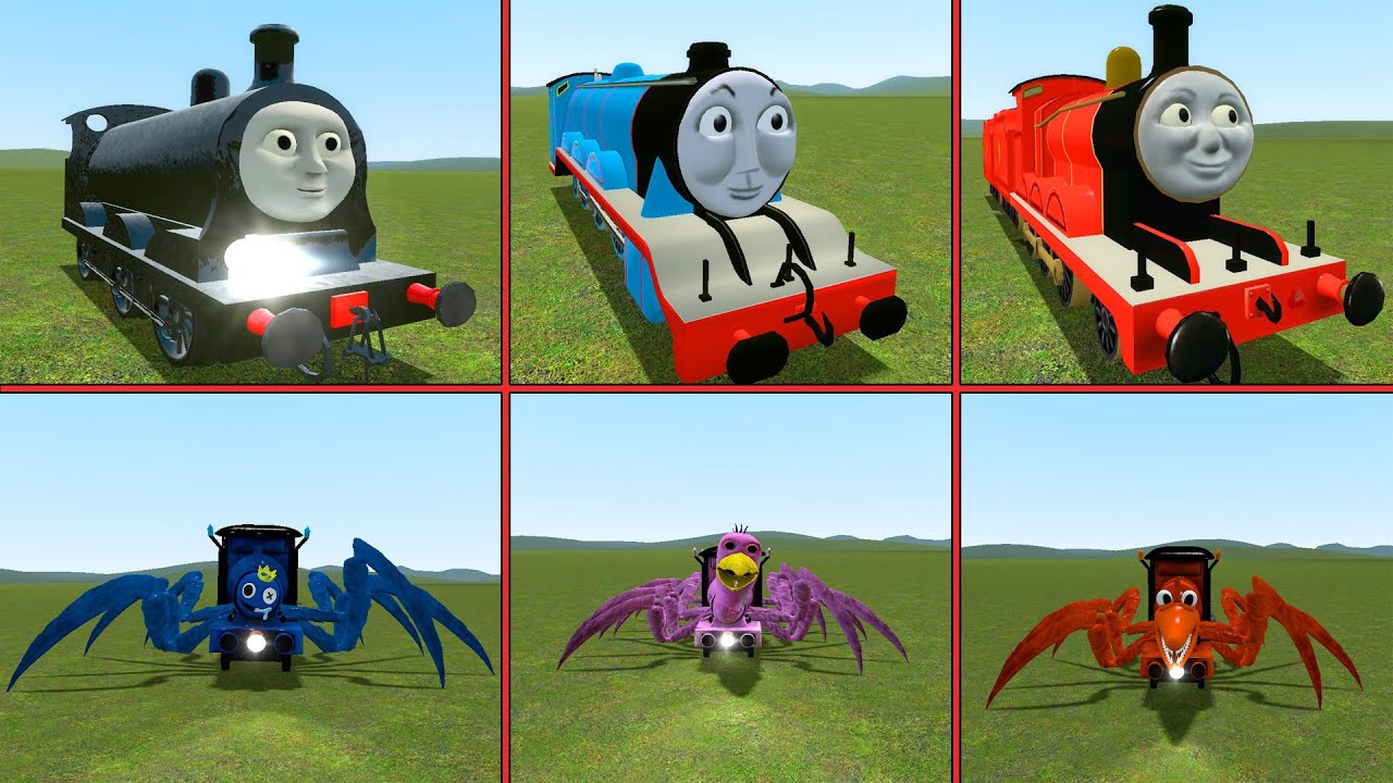 OLD AND NEW UPDATE ALL CURSED THOMAS AND FIRENDS VS ALL POPPY PLAYTIME ...