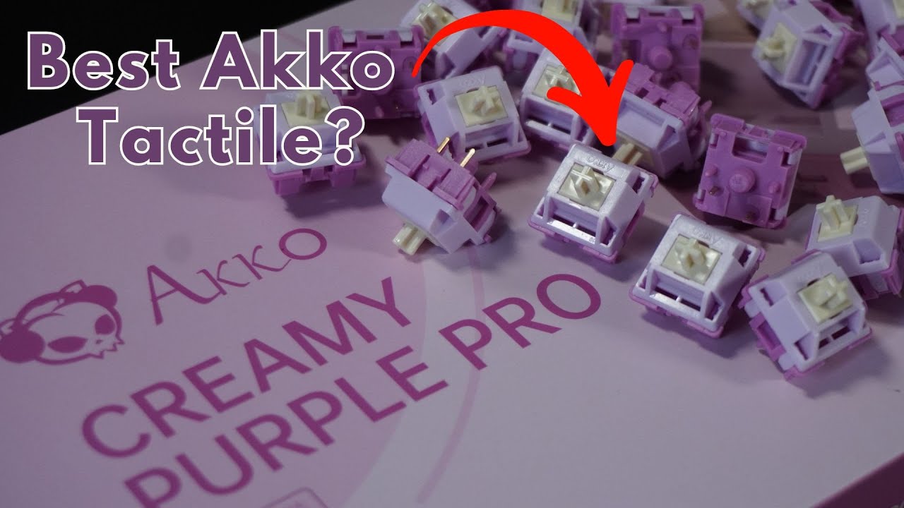 Akko Creamy Purple Pro: Excellent Tactile! Full Review and Soundtest ...
