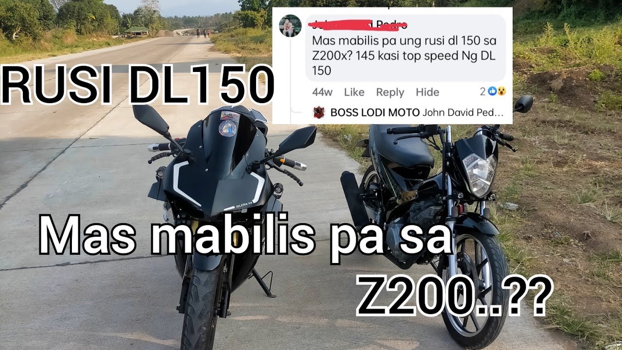 RUSI DL150. mas mabilis pa sa Z200??🤔 Part 1. - YouTube