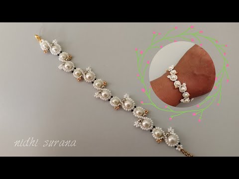 Duck Tales/Exotic Pearl Bracelet/Jewelry making at home/Pulsera Tutorial diy