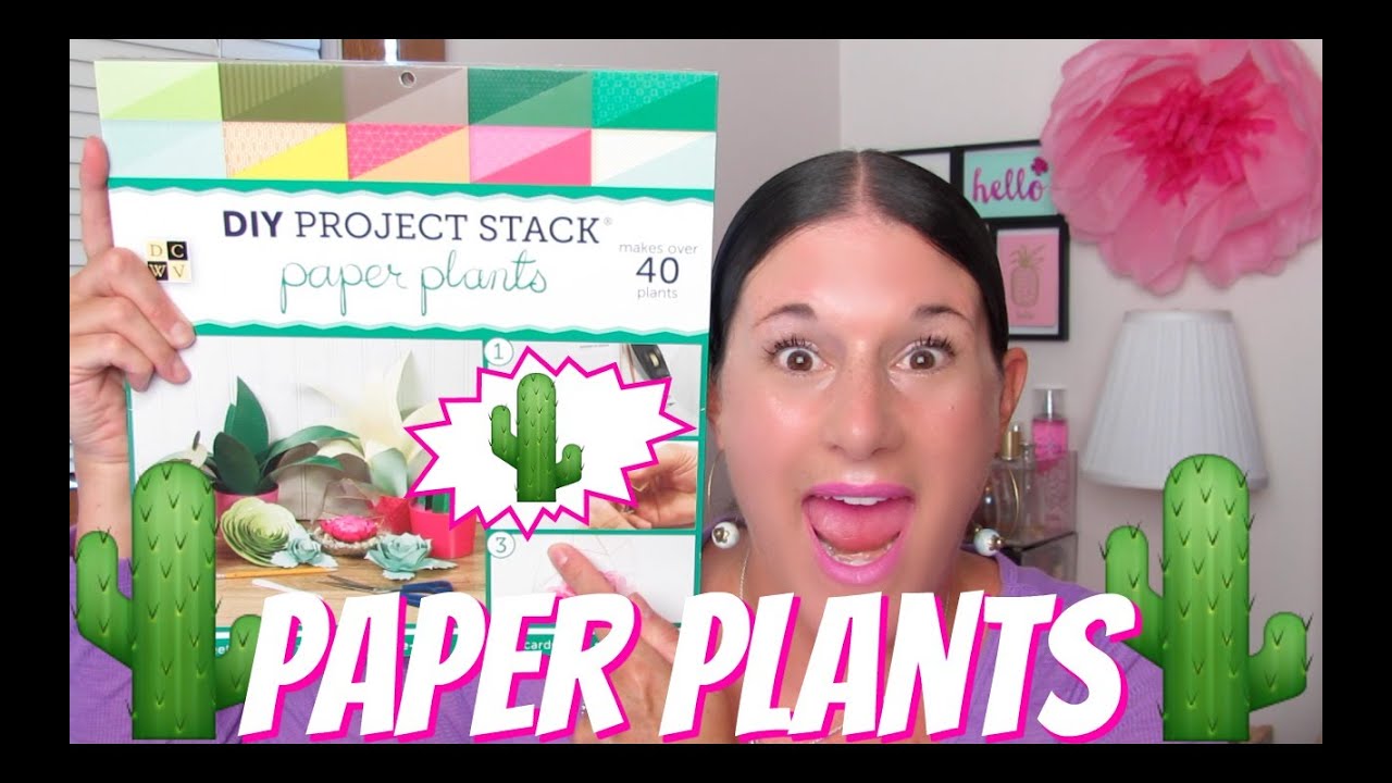 DCWV DIY PROJECT STACK | Paper Plants - YouTube