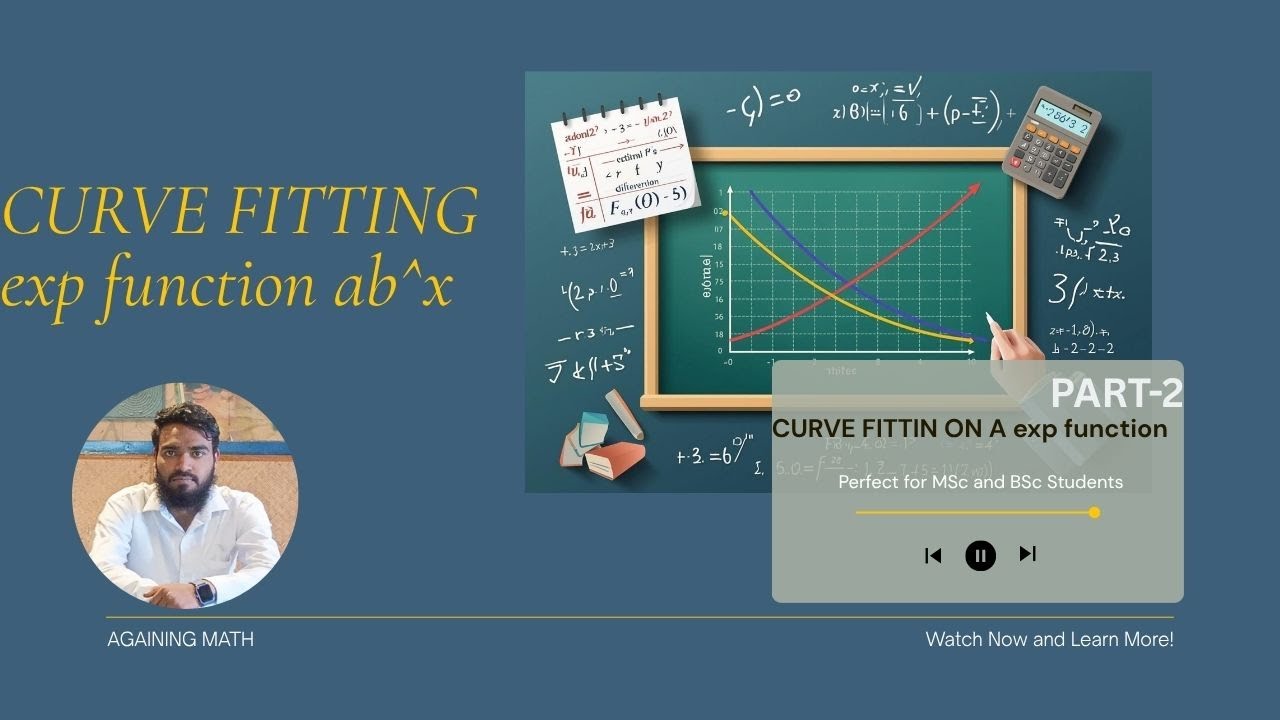 Exponential Curve fitting 𝑦=𝑎e^bx | Straight Line Method Explained Step ...