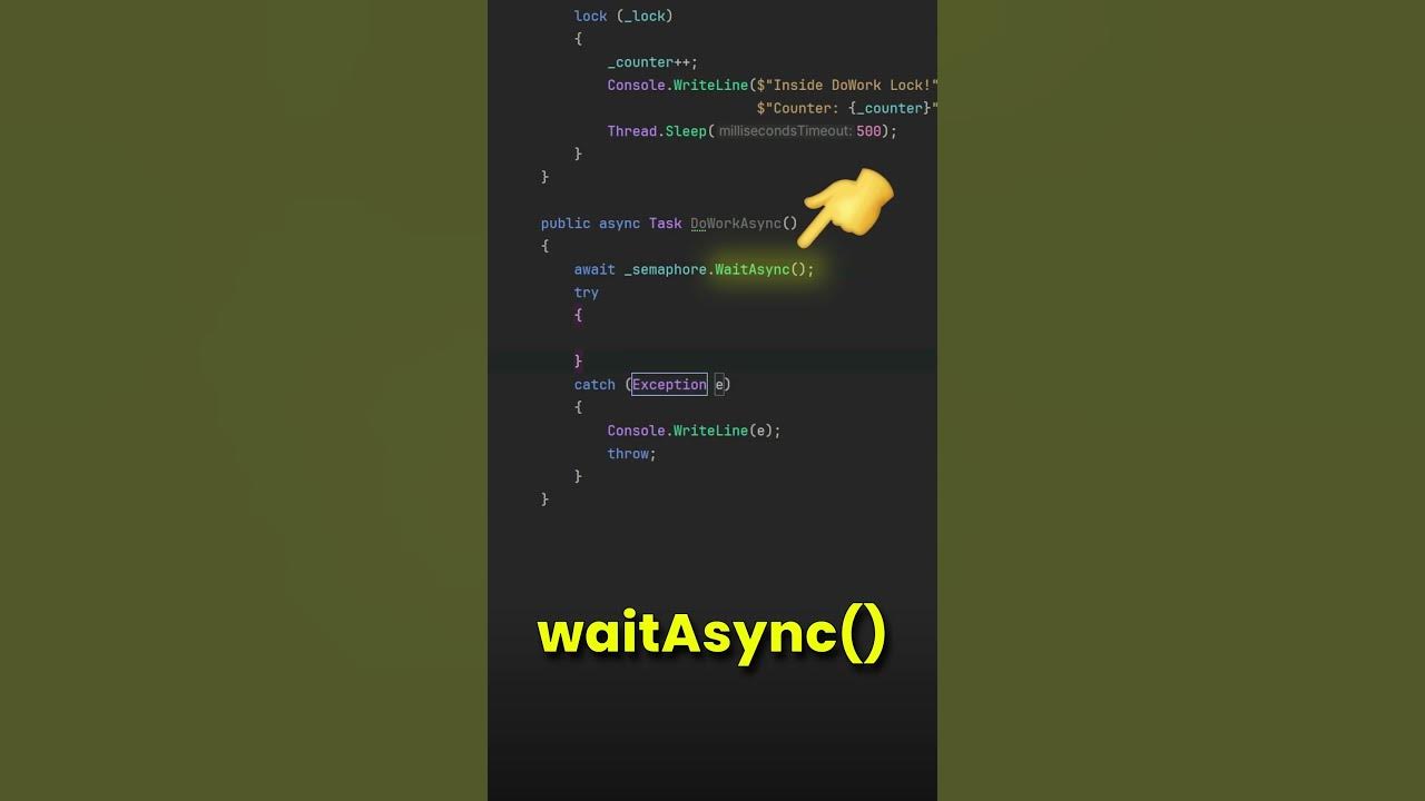 Thread Safe Async in .NET? - YouTube