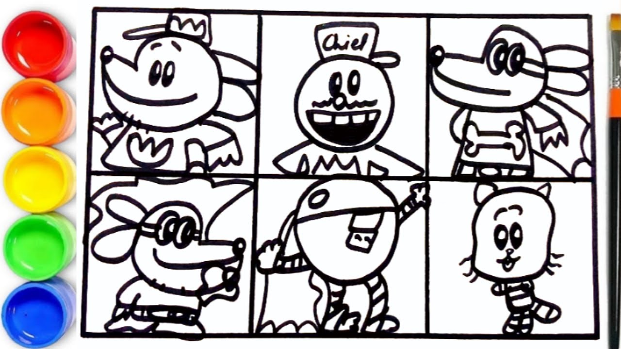 How to draw Dog Man Movie Characters | Dog Man Drawing | How to draw ...