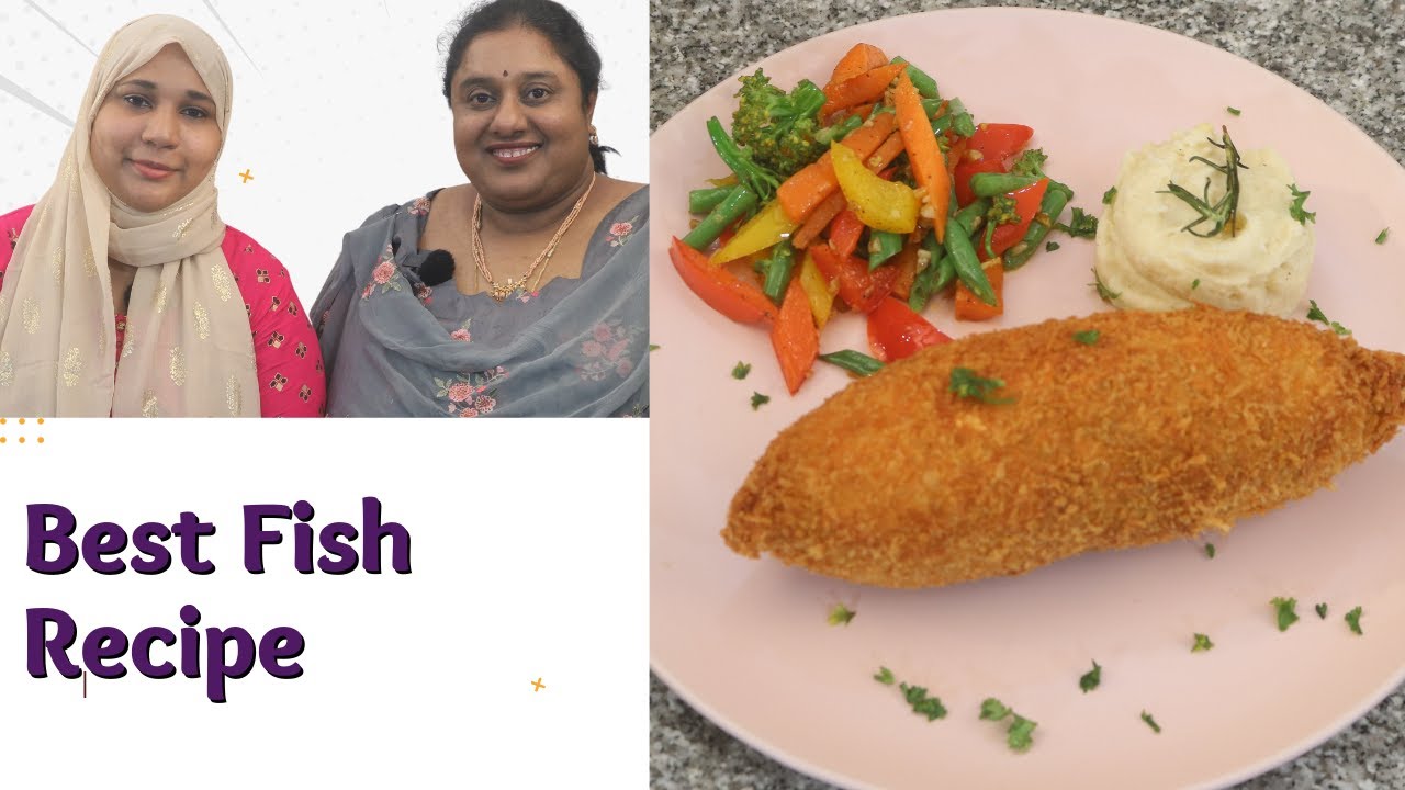 రష్యన్ పద్ధతిలో కర కరలాడే చేప ఫ్రై II Russian inspired Fish Ala kiev II ...