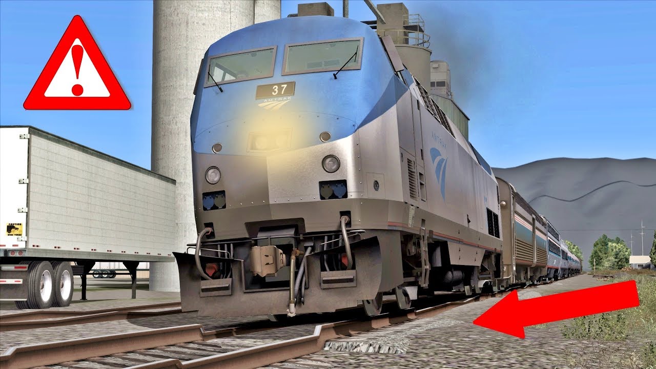 AMTRAK TRAIN FOR THE WORST TRACKS IN THE WORLD!⚠️ - YouTube