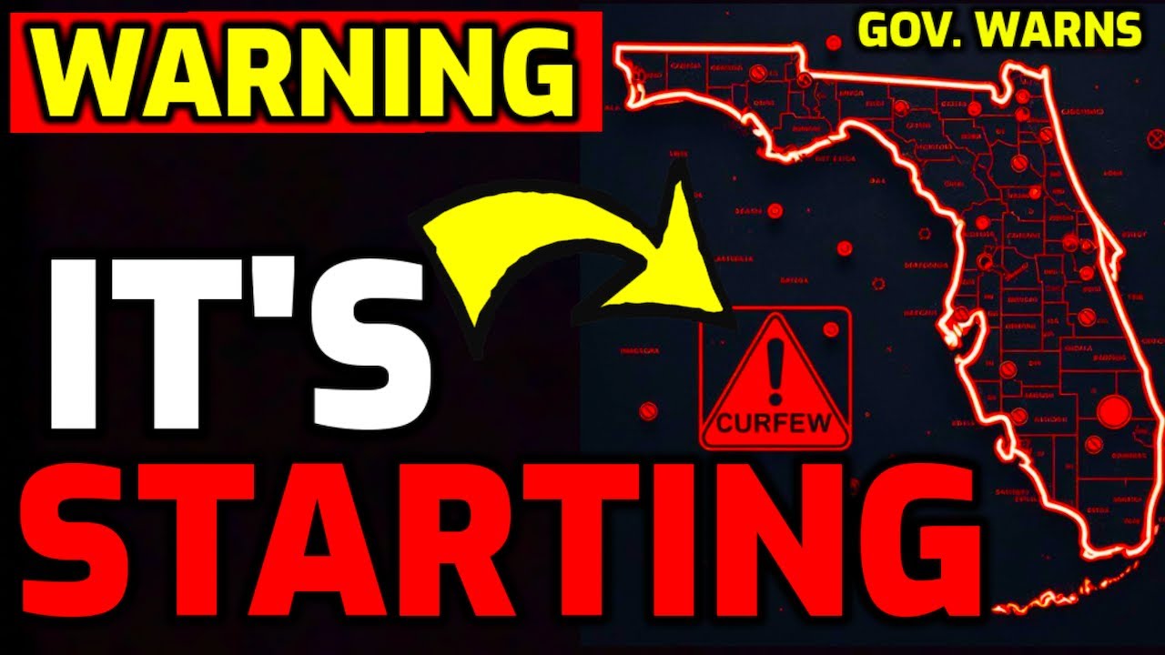 It BEGINS!! ⚠️. Florida CURFEW - GOV. issues WARNING - Law Enforcement ...