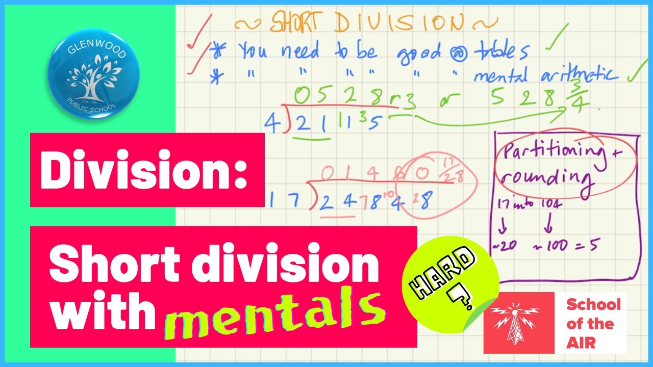 Division: Short Division with Mentals - YouTube