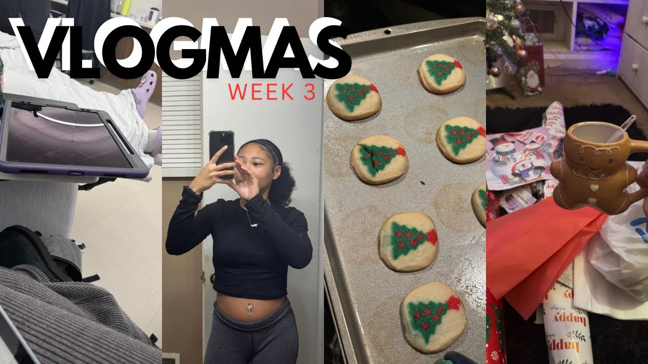 VLOGMAS WEEK 3 ☕️ : * getting my life together * chemo w aunt, baking ...