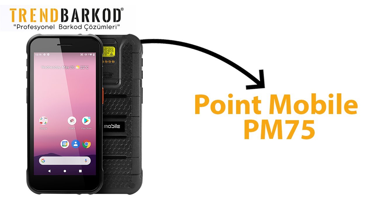 POINT MOBILE PM75 ANDROID EL TERMİNALİ - YouTube