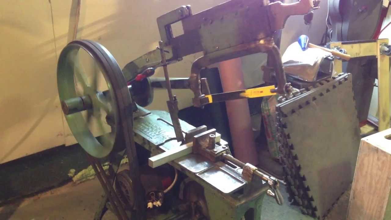 Millers Falls Power Hacksaw in action... - YouTube