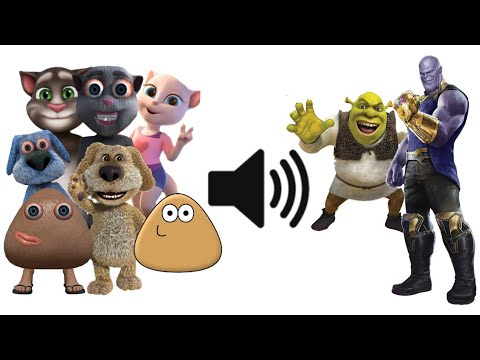 Shrek Thanos but it's Voice of Other Cats Dogs Pou - YouTube