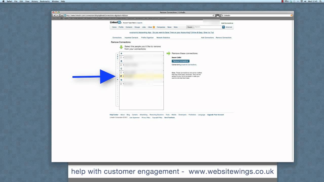 Removing a connection on LinkedIn - YouTube