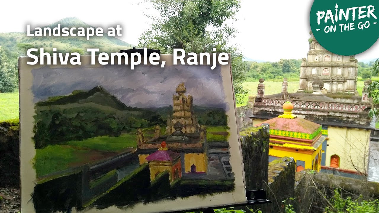 Painting Ranjeshwar Shiva Temple | Ranje village | POTG - YouTube