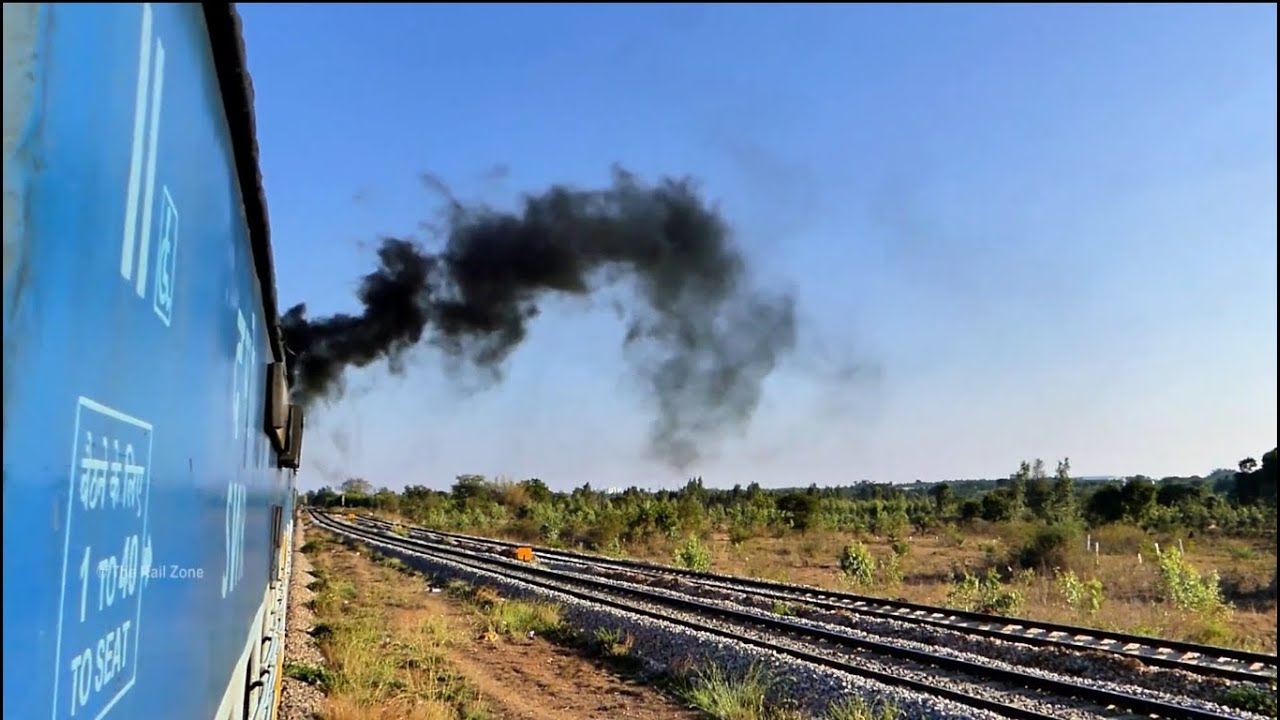 ALCO Chugging Train Journey | Indian Railways | Train videos - YouTube