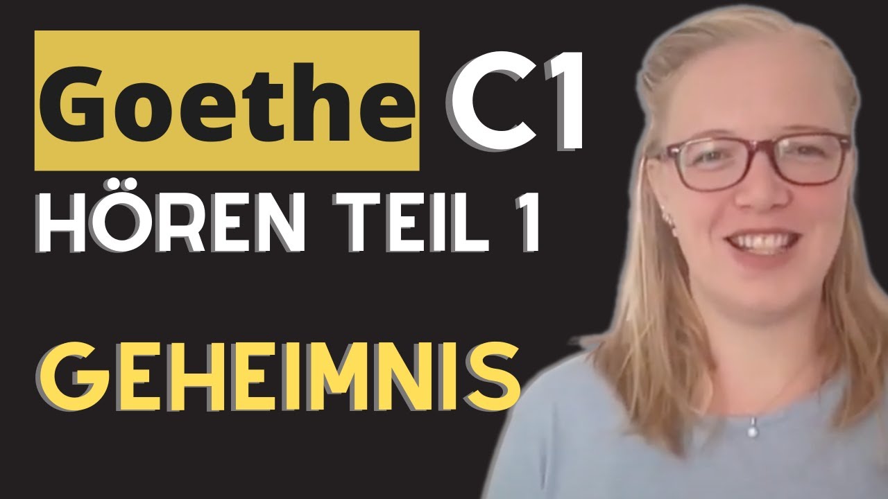Goethe C1 Hören Teil 1 - "Die Ohren spitzen" - YouTube