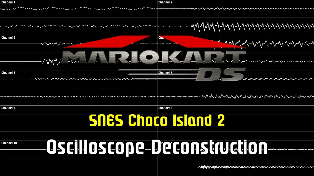 Mario Kart DS - SNES Choco Island 2 [Oscilloscope Deconstruction] - YouTube